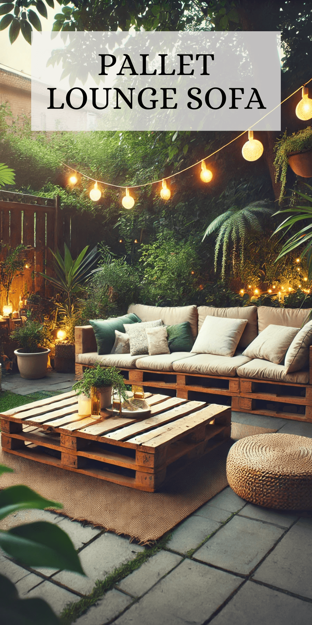 DIY Pallet Lounge Sofa Set