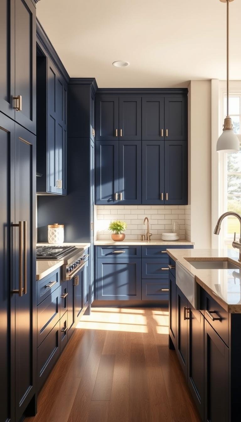 Navy Kitchen Cabinets: Timeless Style for a Modern Home