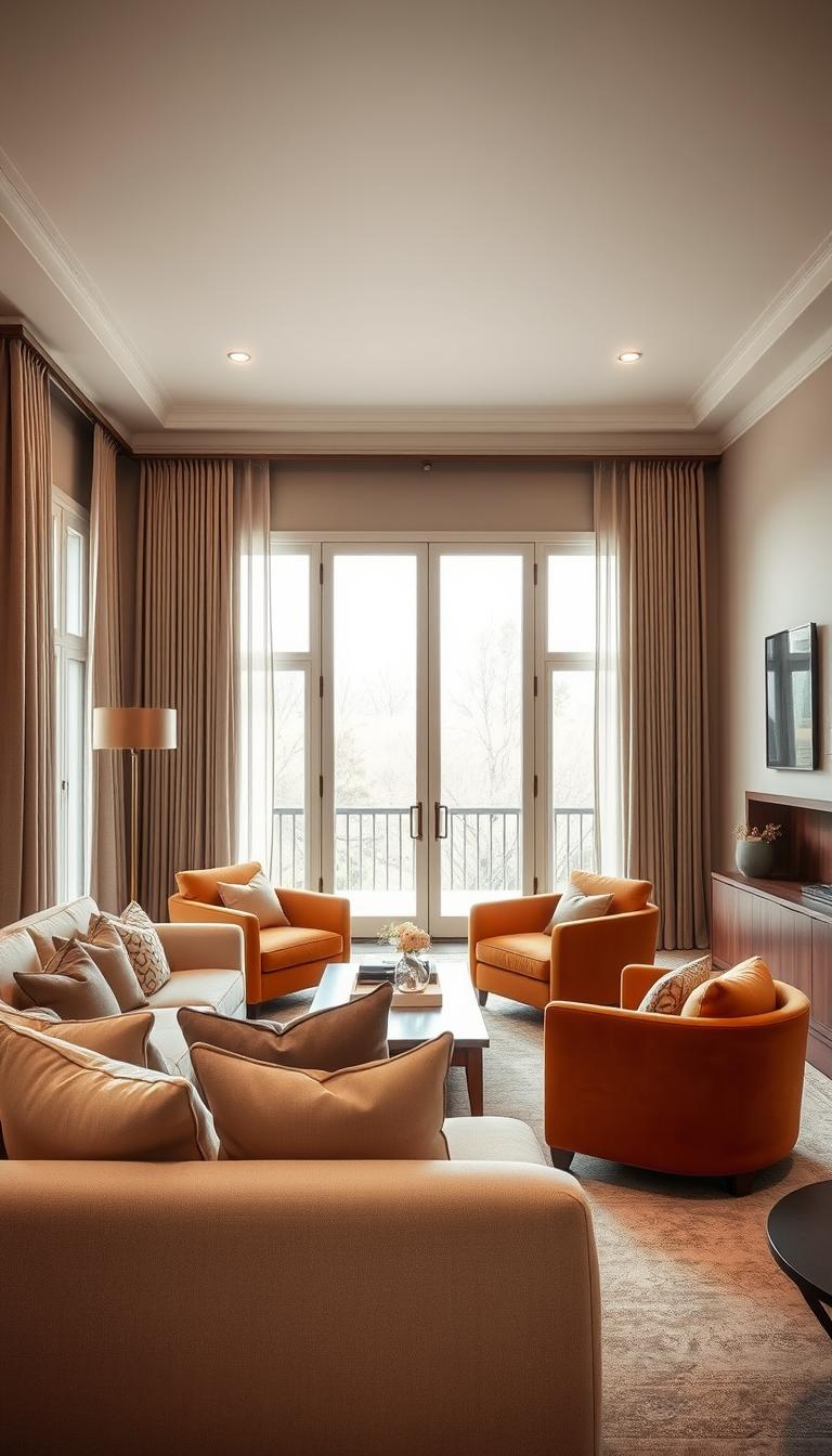 warm living room